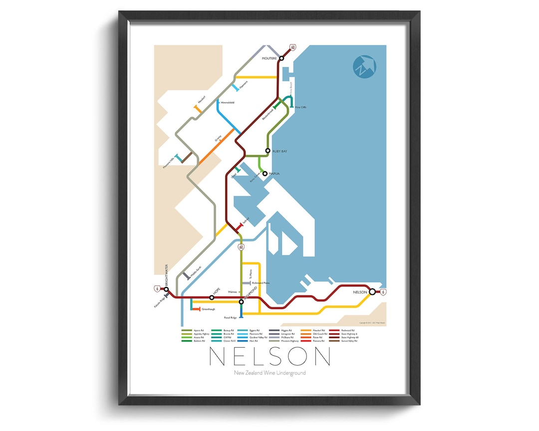 Nelson Underground Map - Series 3 | New Zealand | South Island ...