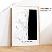 Skegness Map Print - Minimalist City Map Poster - Map Art - UK ...