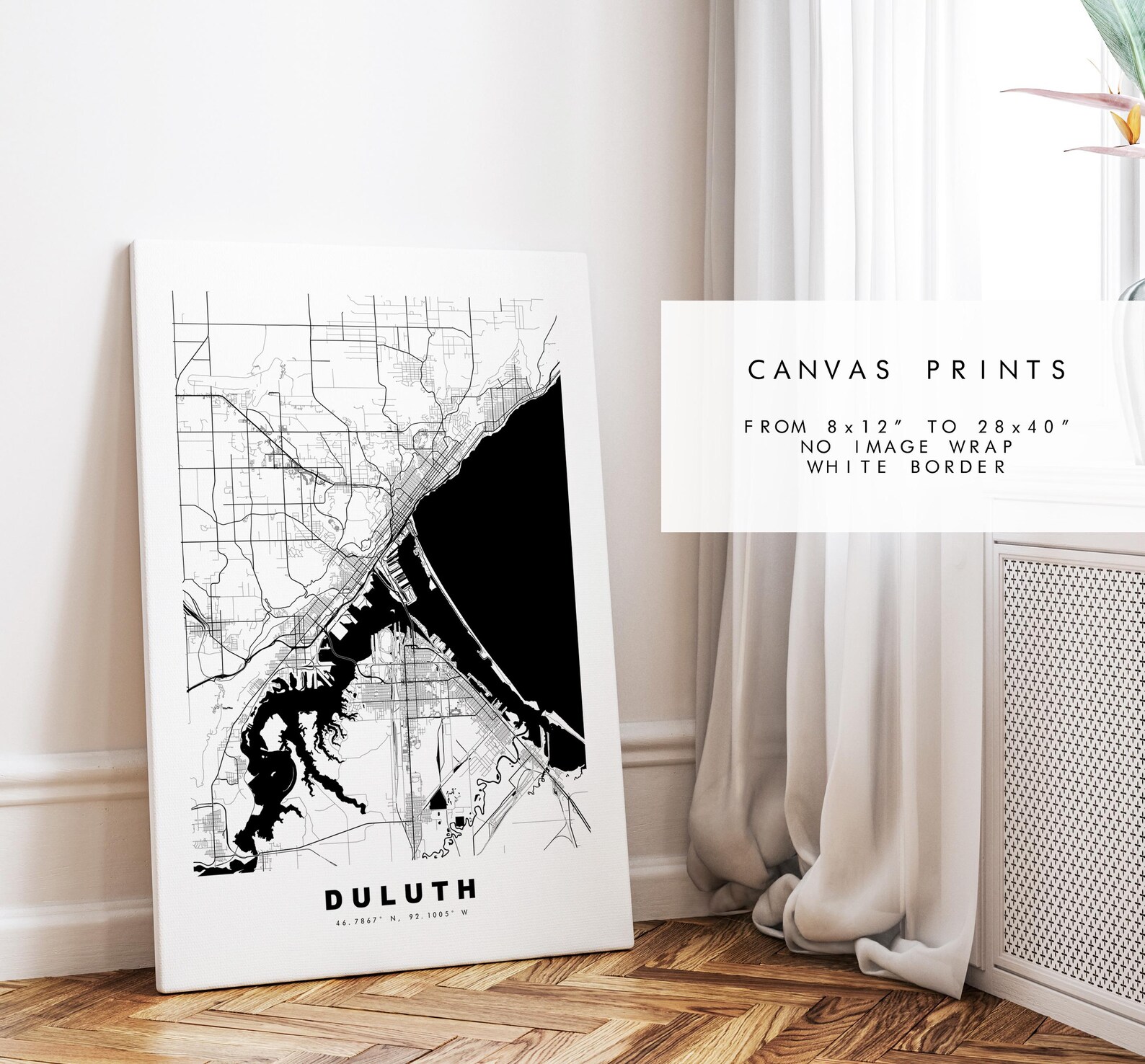 Duluth Map Print - City Map Poster - Map Art - USA City Maps - Duluth ...