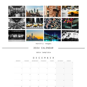 New York 2024 Calendar Wall Calendar A3 Wall Calendar New Year ...