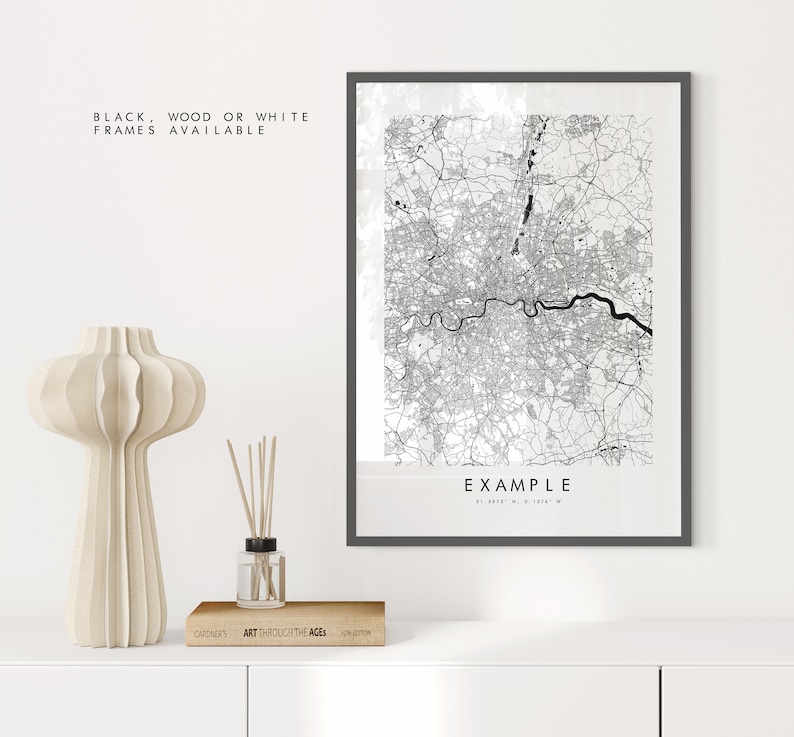 Port Elizabeth Map Print - City Map Poster - Map - Map Wall Art - South ...