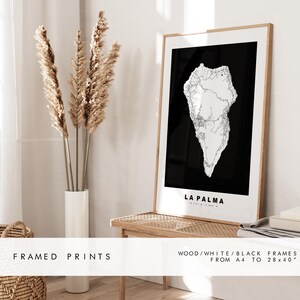 La Palma Map Print - Map Poster - Map Art - Map Wall Art - Spain Maps ...