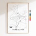 Warminster Map Print - Minimalist City Map Poster - Map Art - UK ...