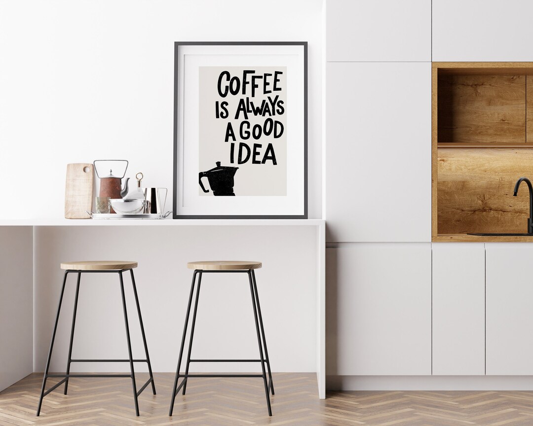 Coffee Poster - Kitchen Prints - Kitchen Wall Art - Kitchen Wall Decor ...