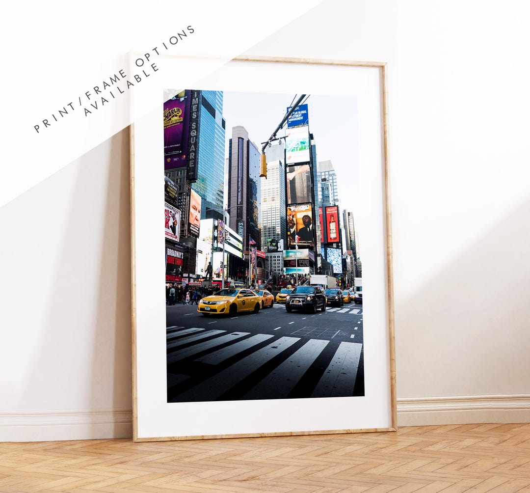 Time Square Print - New York Poster - Manhattan Print - New York Print ...