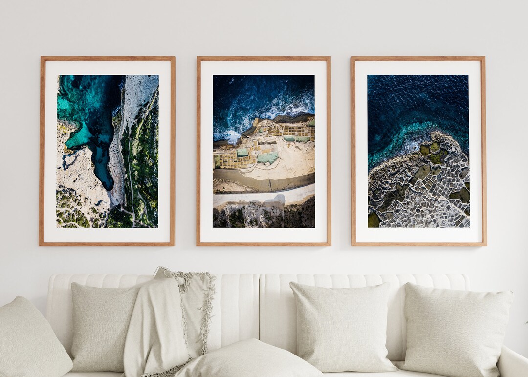 Malta Landscape Print Set - Coastal Wall Art - Coastal Photography ...