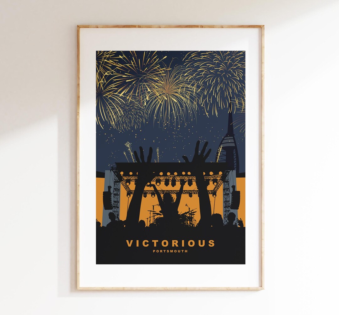 Victorious Travel Poster - Wall Art Print - Southsea and Portsmouth ...