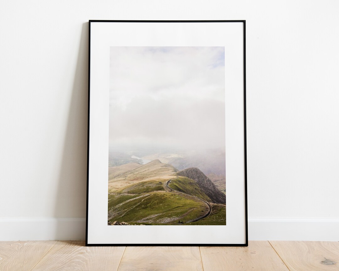 Snowdon Photography Print - Rustic Landscape Photography - Mountain ...