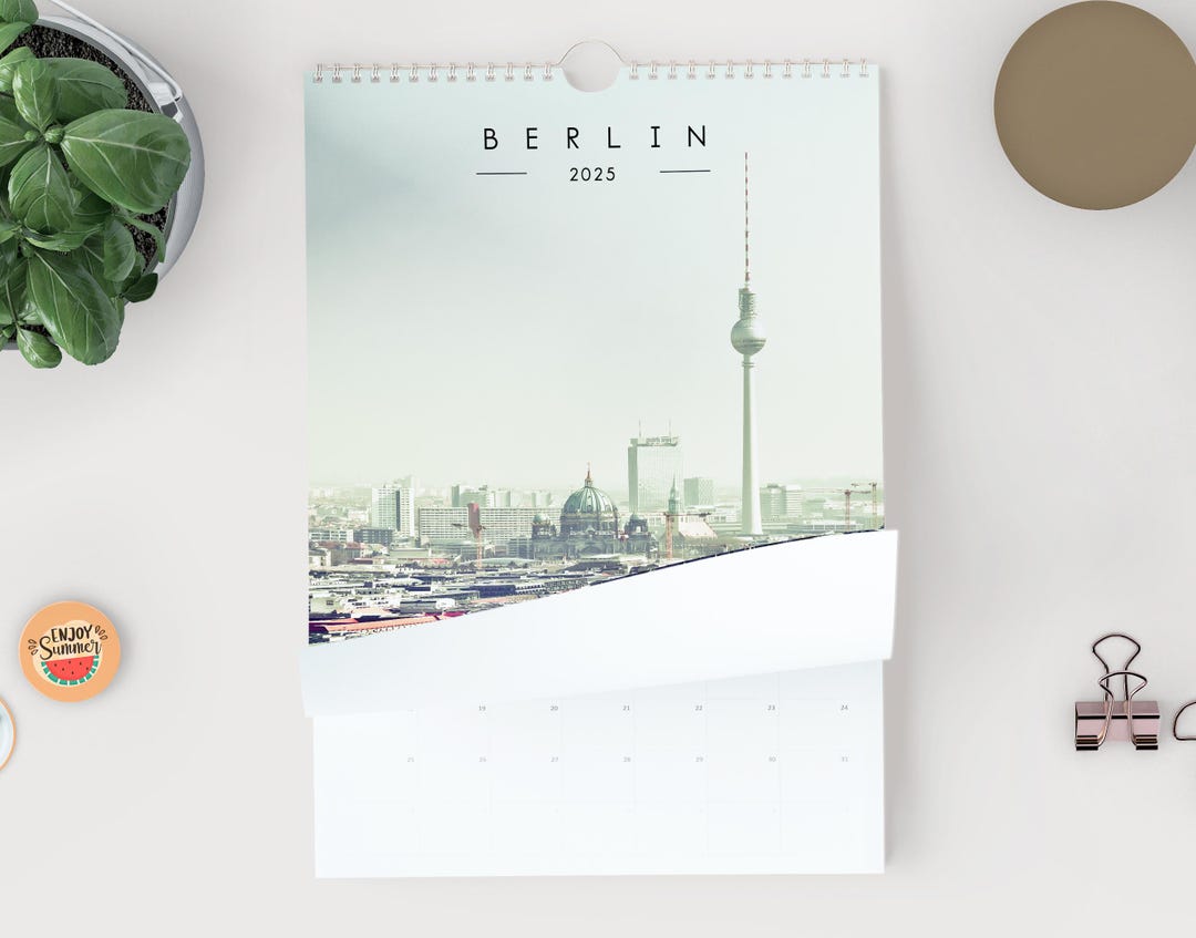Berlin 2025 Calendar A3 or A4 Wall Calendar 2025 Calendar Gift New Year ...
