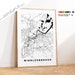 Middlesbrough Map Print - Minimalist City Map Poster - Map - UK ...