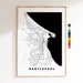 Hartlepool Map Print - Minimalist City Map Poster - Map Wall Art - UK ...