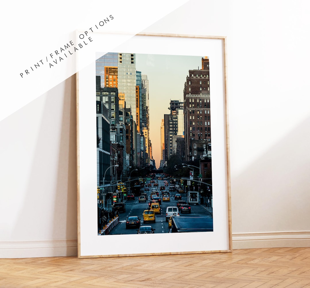 Manhattan Sunset Photography Print - New York Print - Fine Art ...