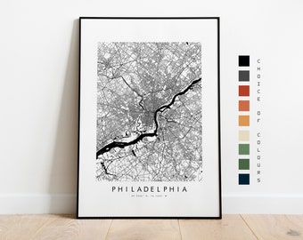 Vintage Philadelphia Map Antique 1930s Pennsylvania City Map - Etsy