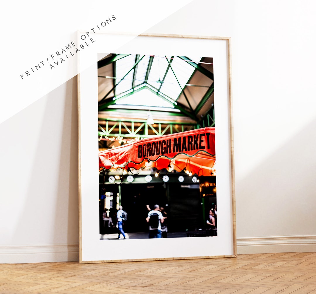 Borough Market Poster - London Photography Print - Fine Art Photography ...