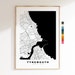 Tynemouth Map Print - Minimalist City Map Poster - Map Art - UK ...
