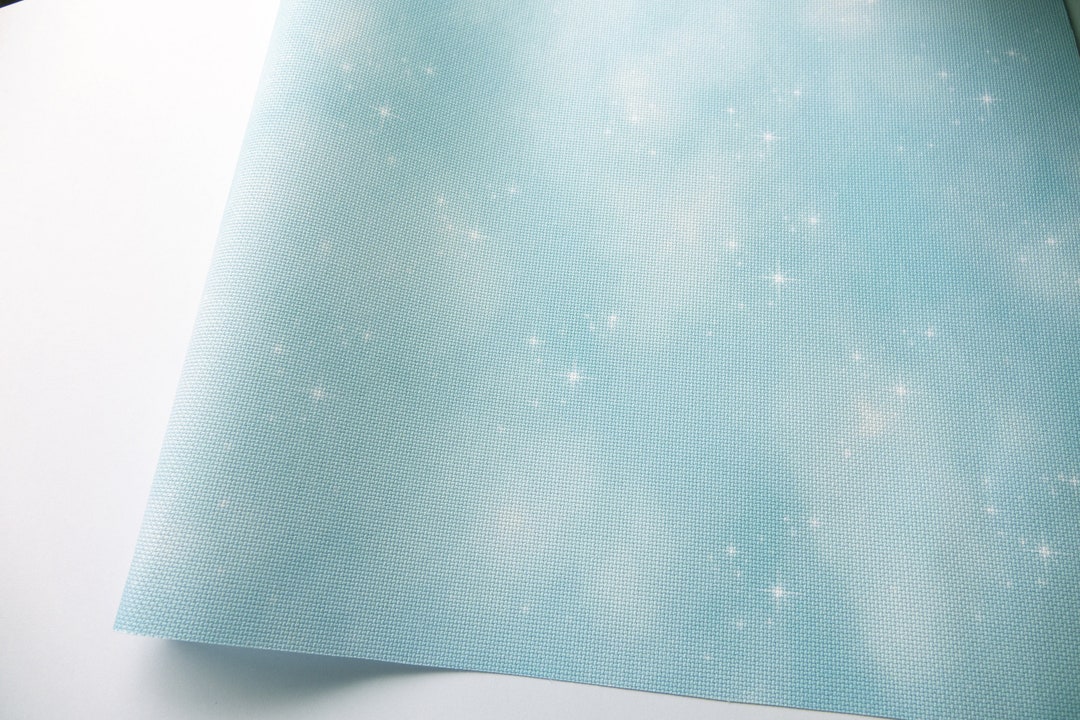 Light Blue Sky Aida Cloth, Printed Cross Stitch Fabric - Etsy