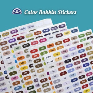 DMC Floss Labels / Stickers for Embroidery Bobbins - Etsy