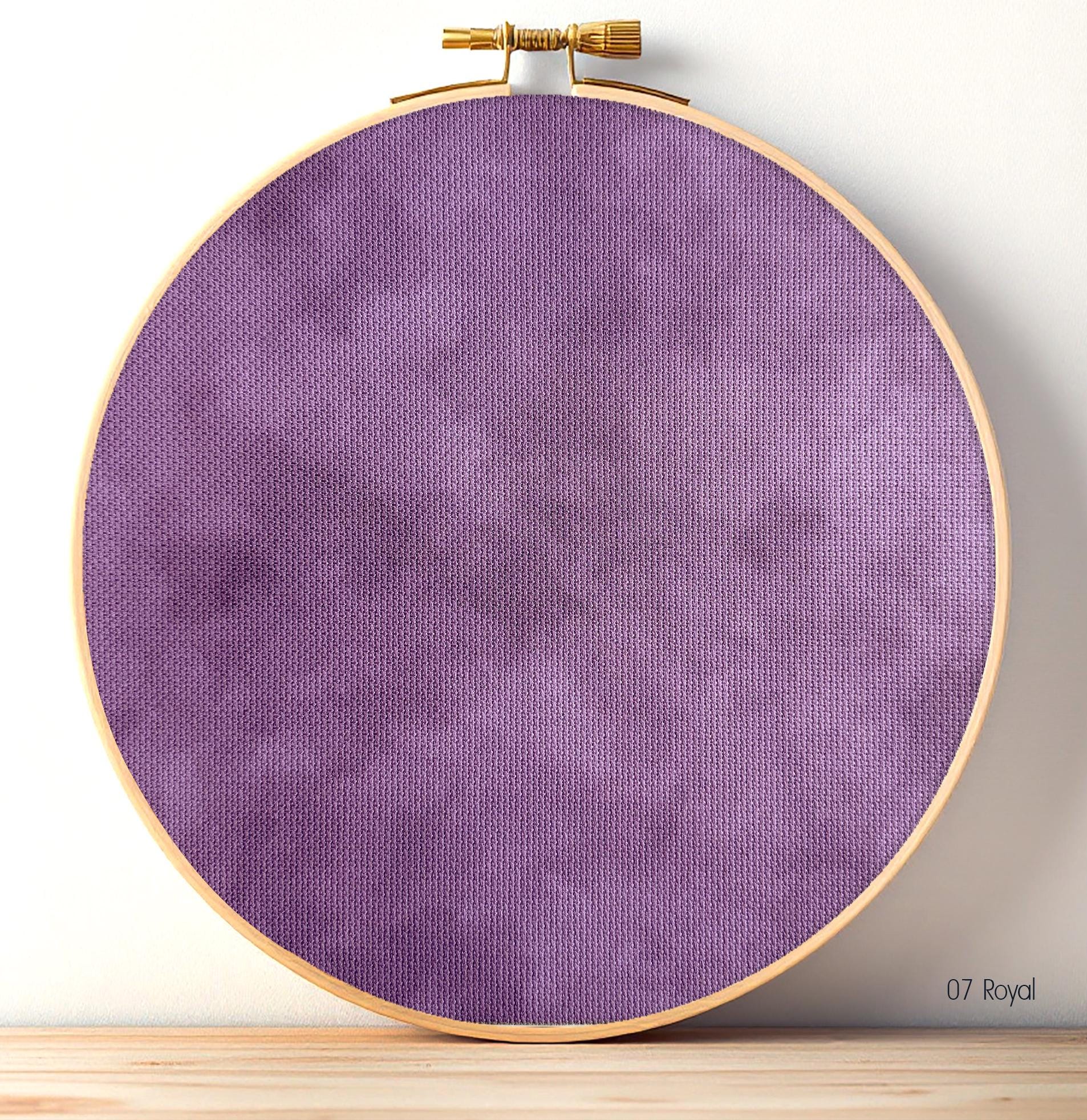 Purple Shades Aida Cloth, Purple Collection Cross Stitch Fabric, 14 ...