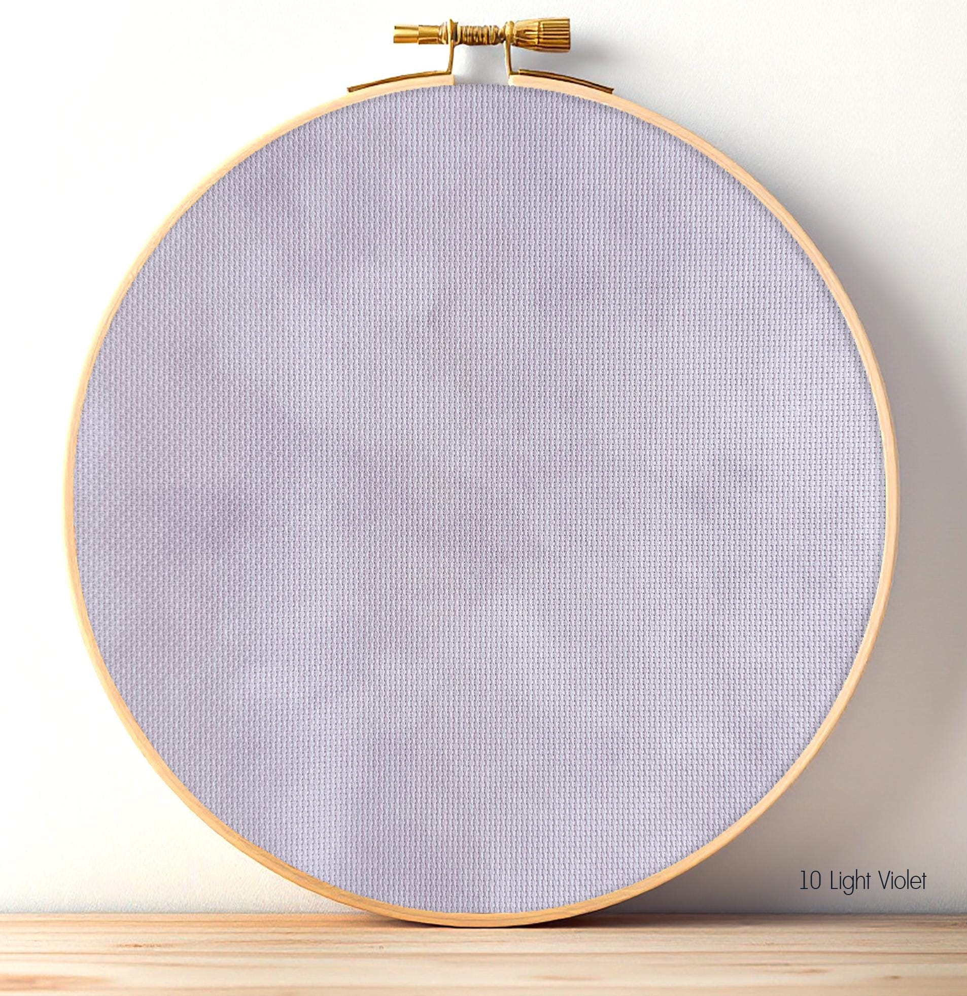 Purple Shades Aida Cloth, Purple Collection Cross Stitch Fabric, 14 ...