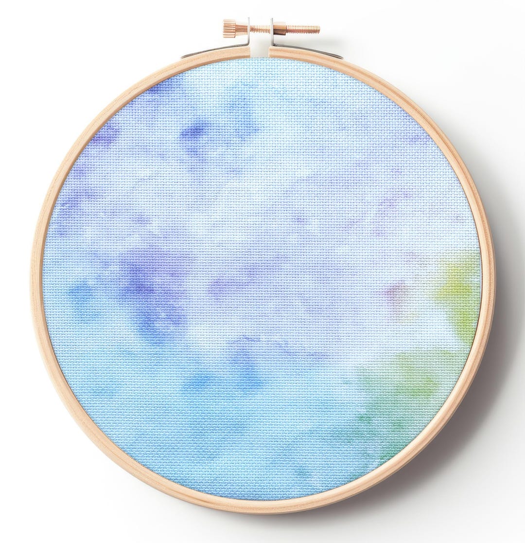 Rainbow Mist Aida Cloth, Dyed Effect Cross Stitch Fabric, Cotton Candy ...