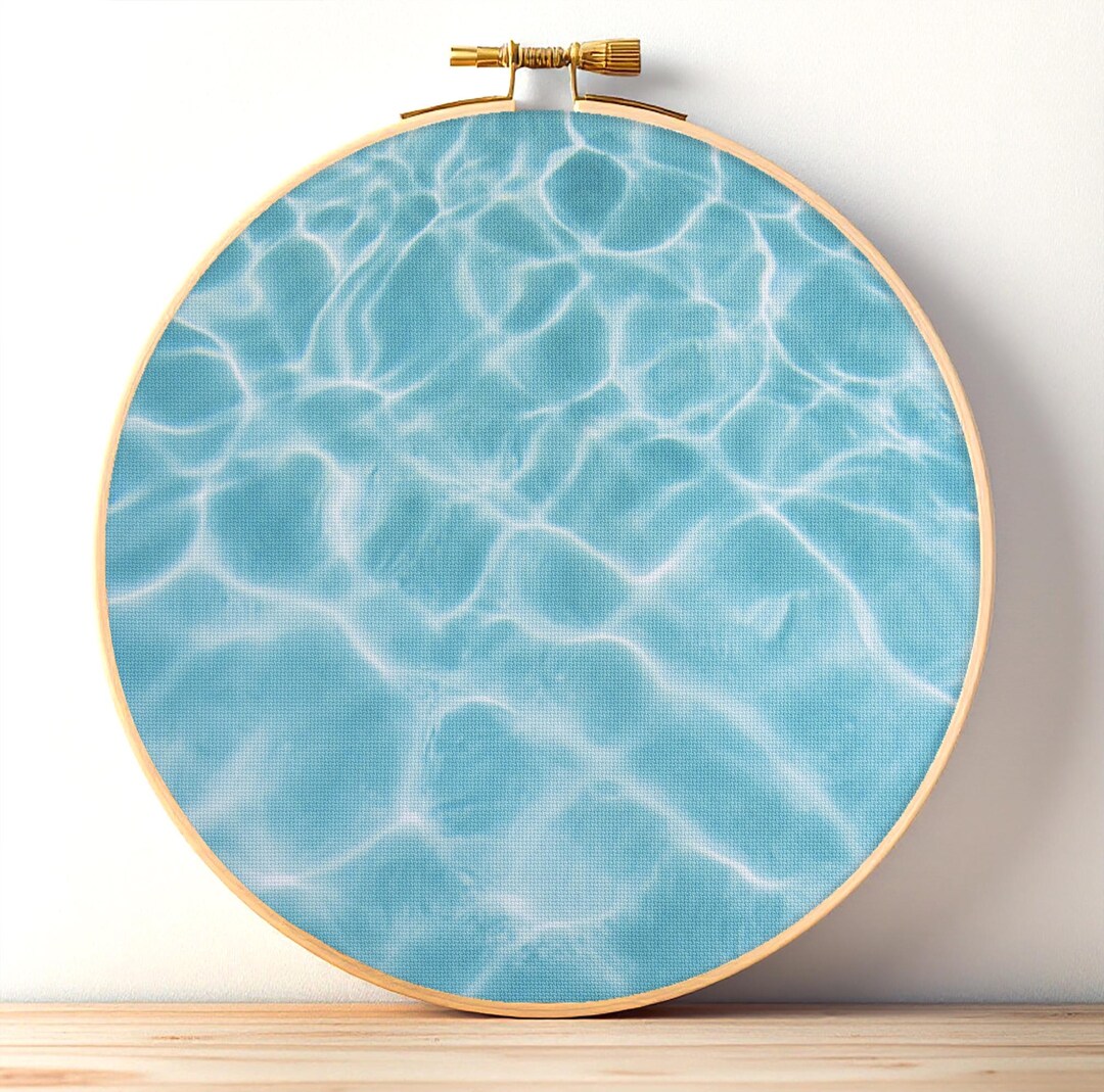 Water Printed Aida Cloth 14 / 16 / 18 / 20 Ct - Etsy