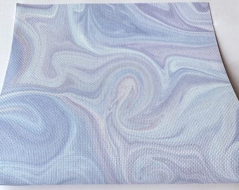 Light Blue Sky Aida, Hand Dyed Effect Aida Cloth, Printed Cross Stitch ...