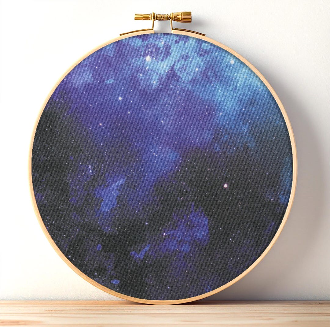 Galaxy Printed Aida Cloth, Dark Blue, 14/16/18/20 Count - Etsy