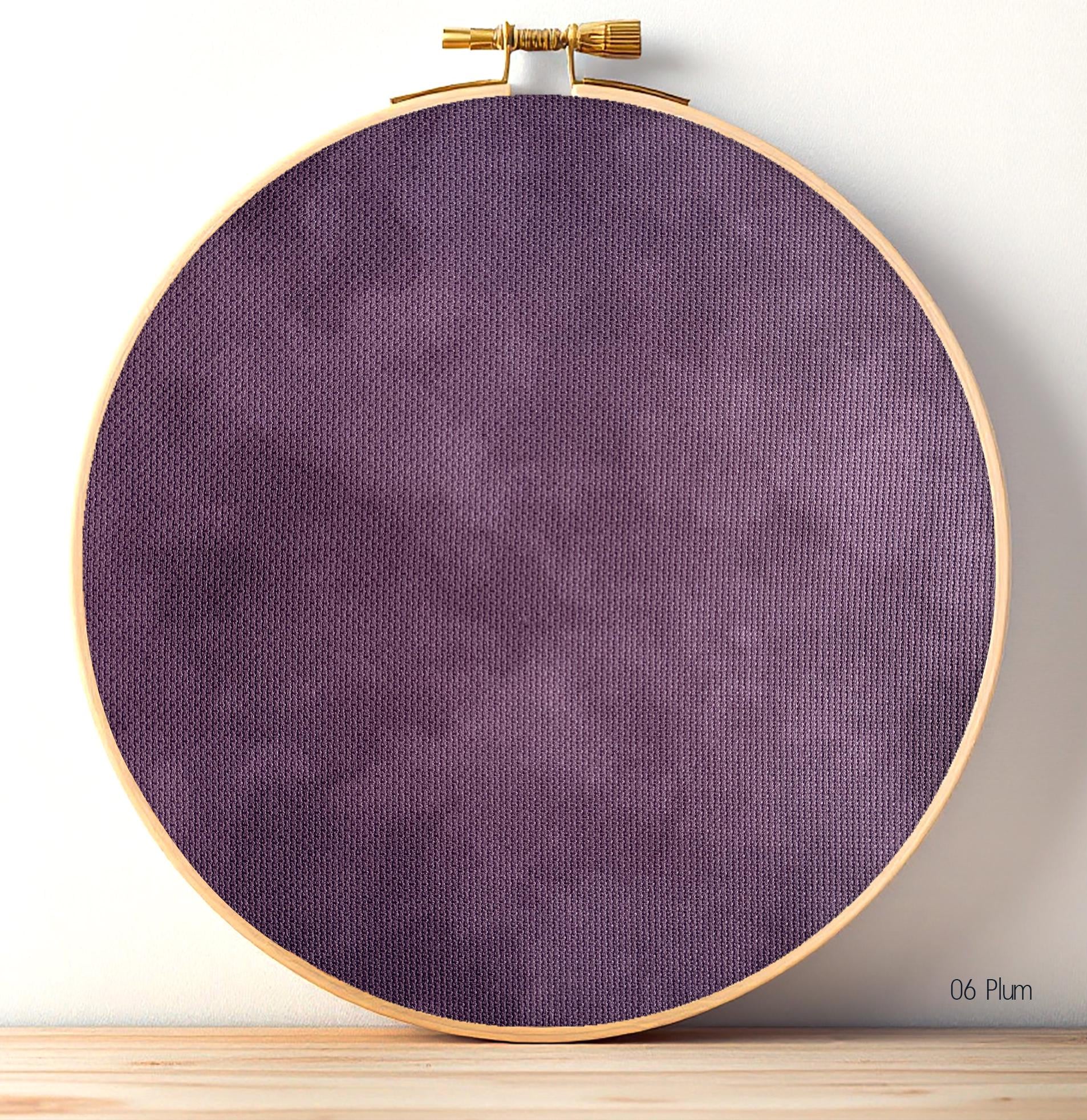 Purple Shades Aida Cloth, Purple Collection Cross Stitch Fabric, 14 ...