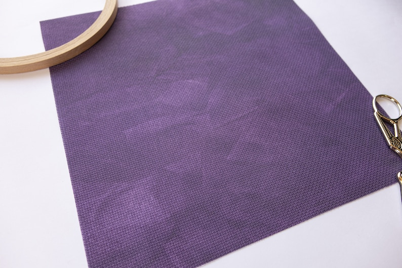 Printed Purple Aida Cloth, 14 / 16 / 18 / 20 Count - Etsy