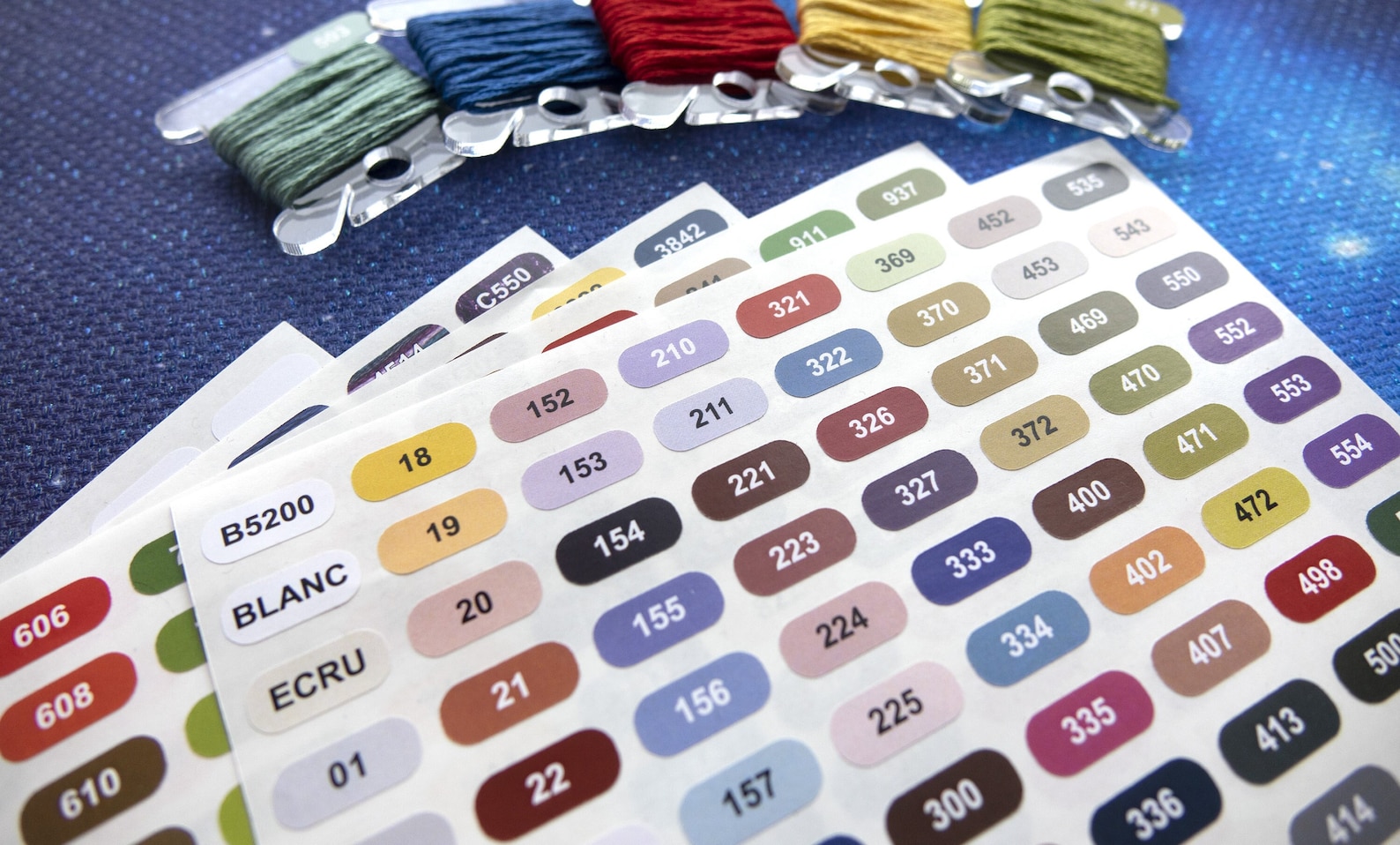 DMC Floss Labels / Stickers for Embroidery Bobbins - Etsy