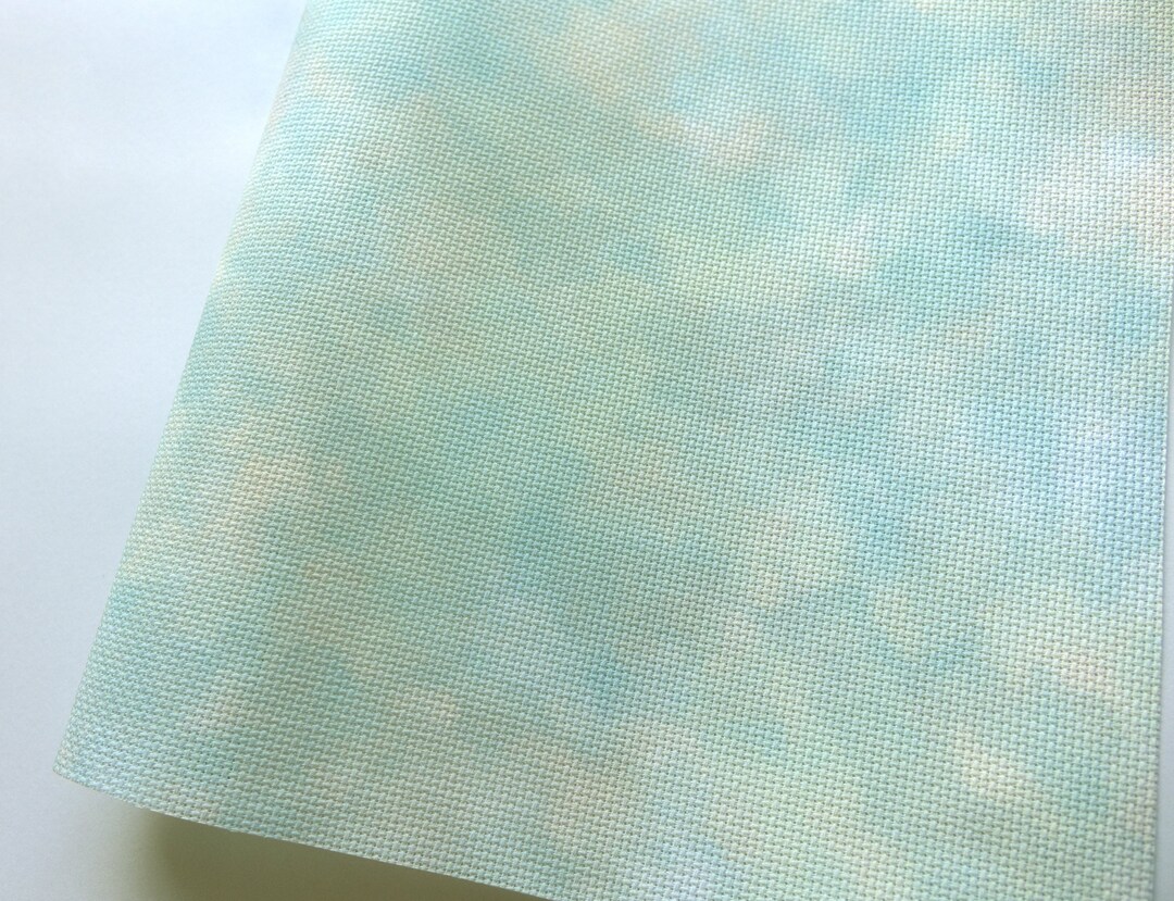 Beach Blue Aida Fabric, Printed Cross Stitch Material, 14 / 16 / 18 ...