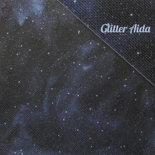 Dark Blue / Purple Night Sky Glitter Aida Cloth Sparkling - Etsy
