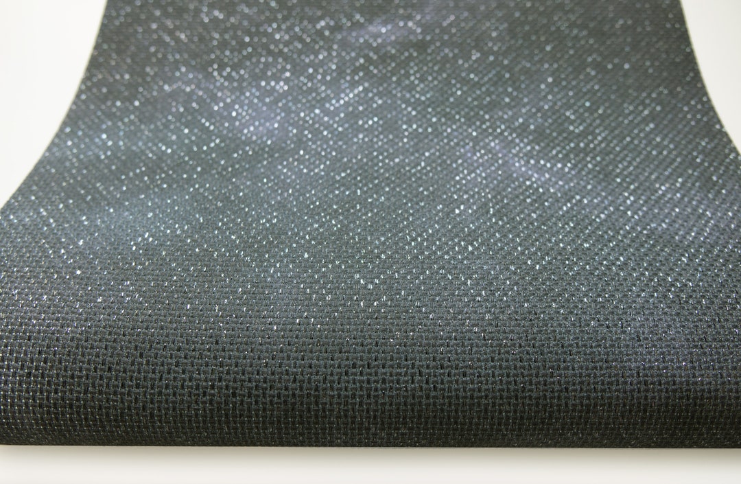 Dark Gray Opal Aida Cloth, Sparkly Cross Stitch Fabric, Printed, 14/18 ...