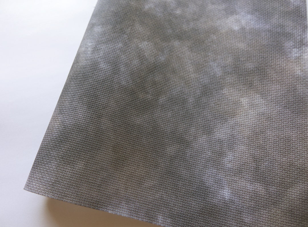 Stone Grey Cross Stitch Aida Cloth, Printed Embroidery Fabric, 14 / 16 ...