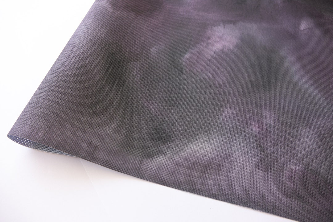 Purple Grey Storm Cross Stitch Fabric, Printed Aida Cloth, 14 / 16 / 18 ...