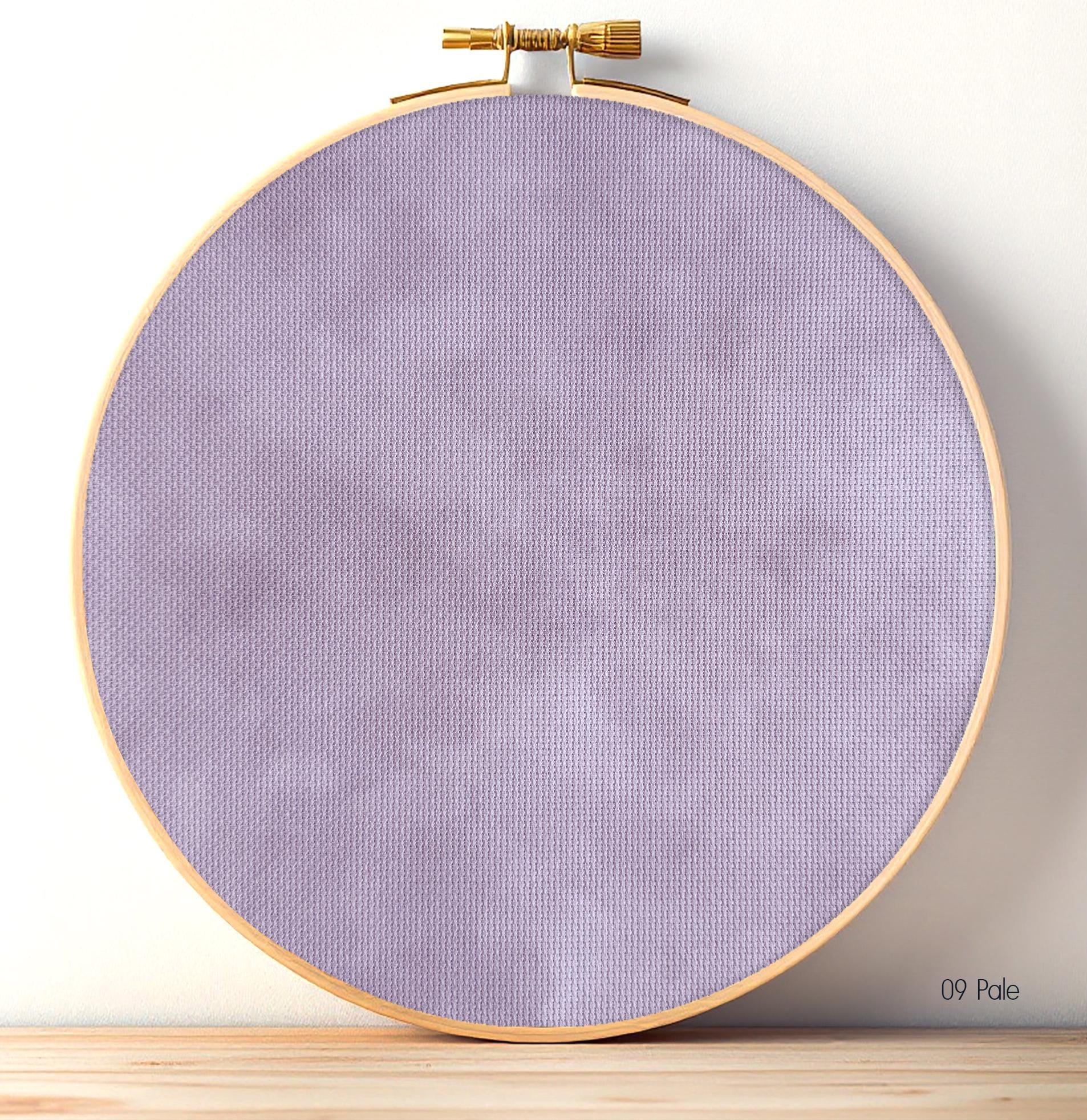 Purple Shades Aida Cloth, Purple Collection Cross Stitch Fabric, 14 ...
