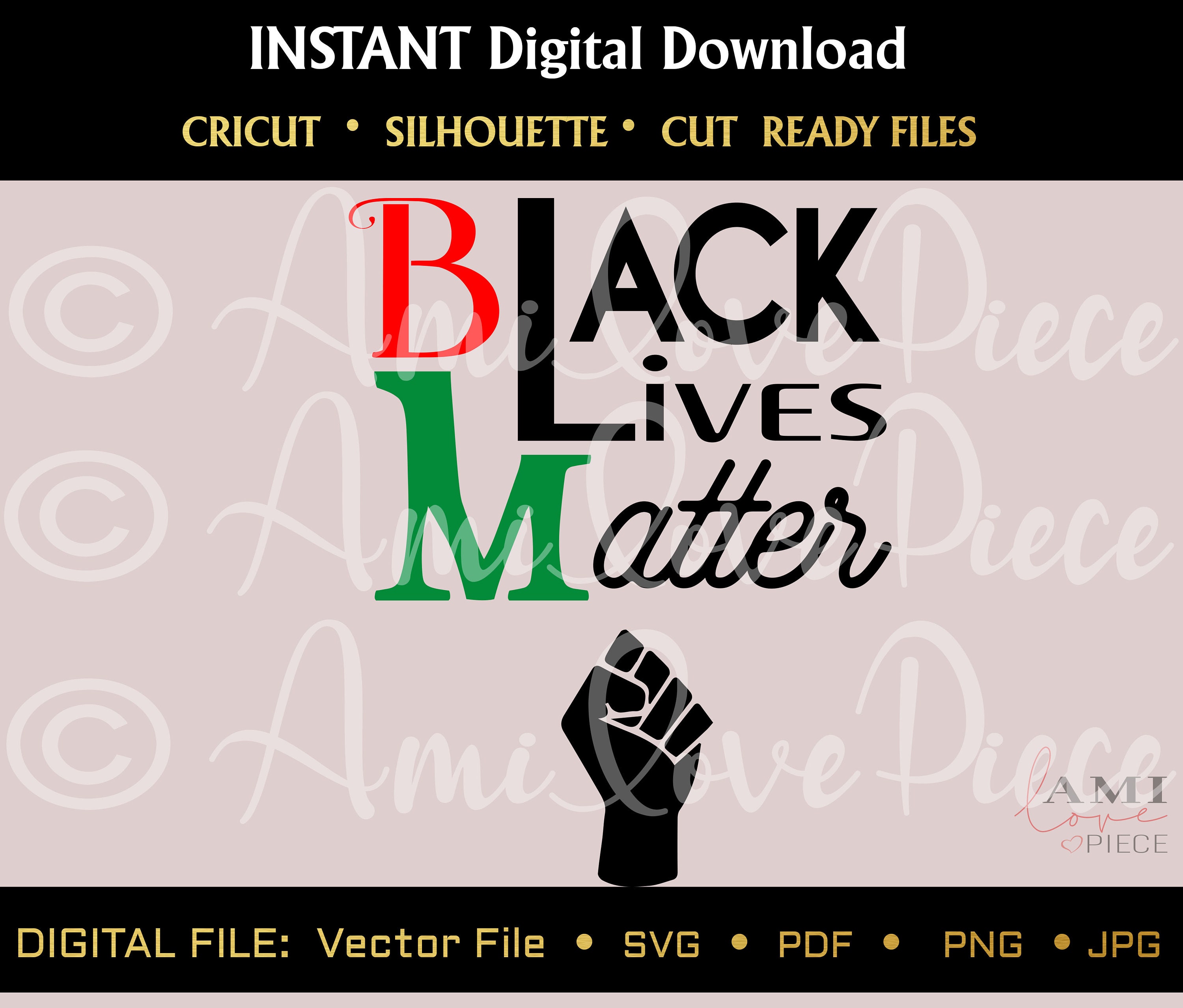 Black Lives Matter SVG BLM Svg Cut File Black Lives Svg I - Etsy
