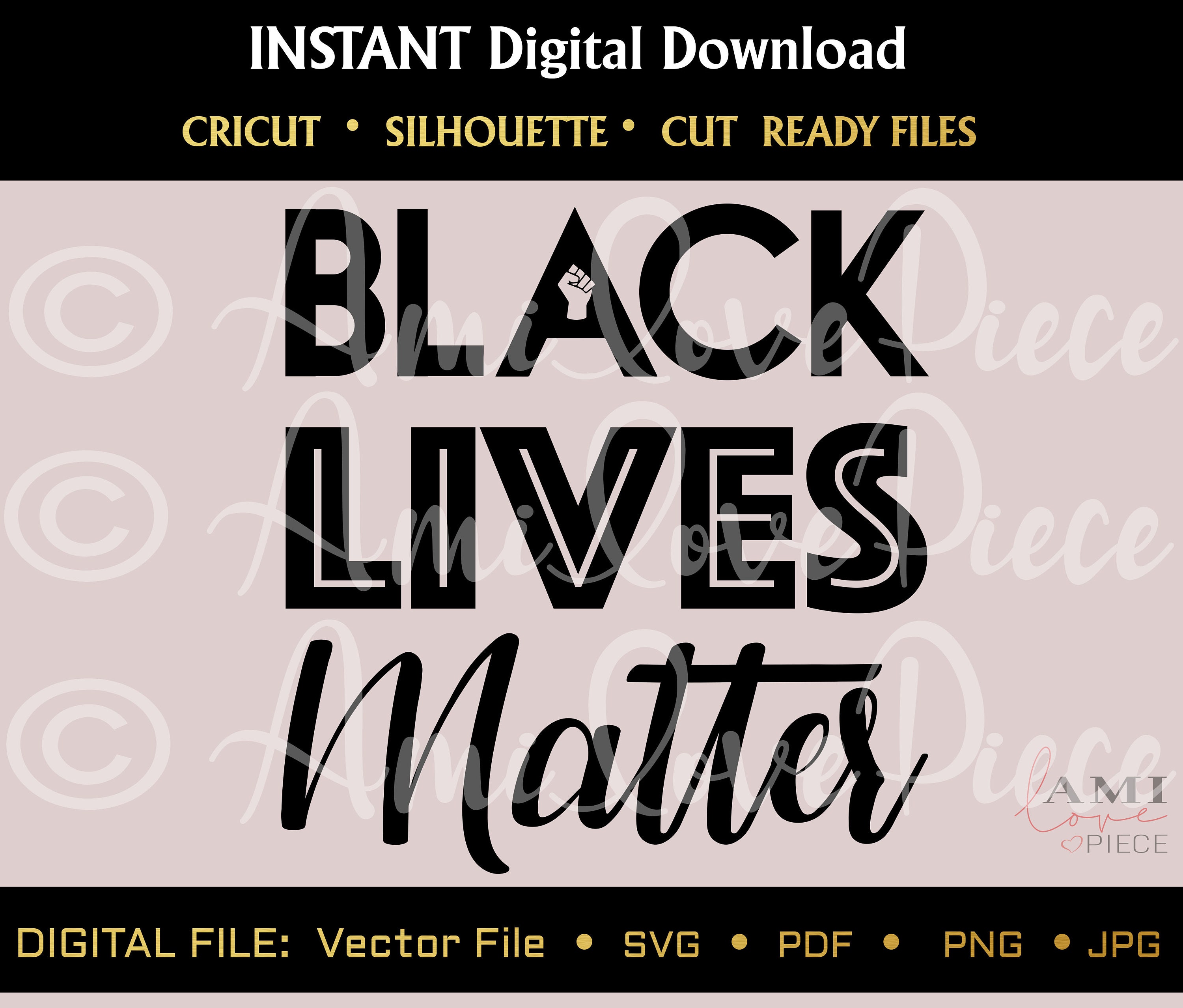 Black Lives Matter SVG BLM Svg Cut File Black Lives Svg I - Etsy