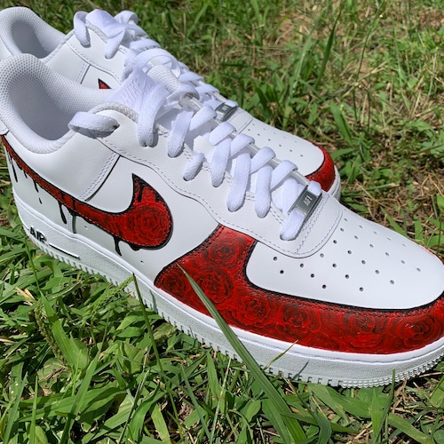 Red Rose Air Force 1 - Etsy