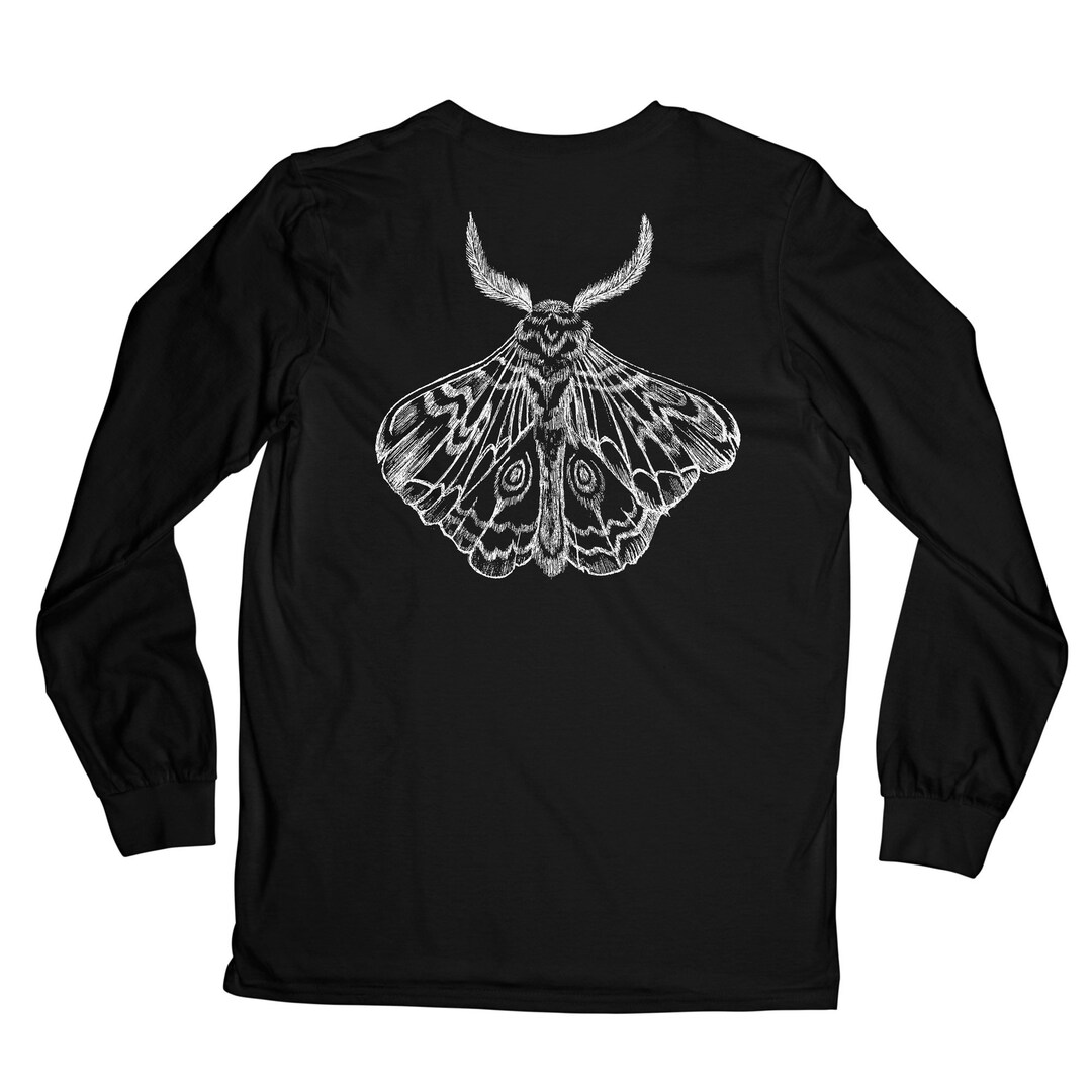 X-ray Moth Long Sleeve T-shirt Custom Design Print - Etsy