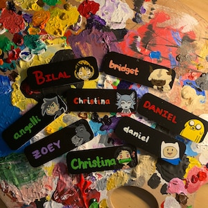 Custom Name Tag Personalized Hand Painted Name Tag Plate Starbucks ...