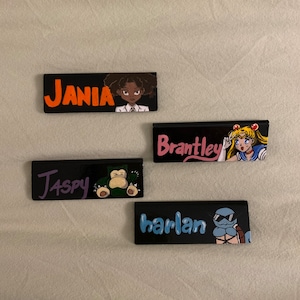 Custom Name Tag Personalized Hand Painted Name Tag Plate Starbucks ...