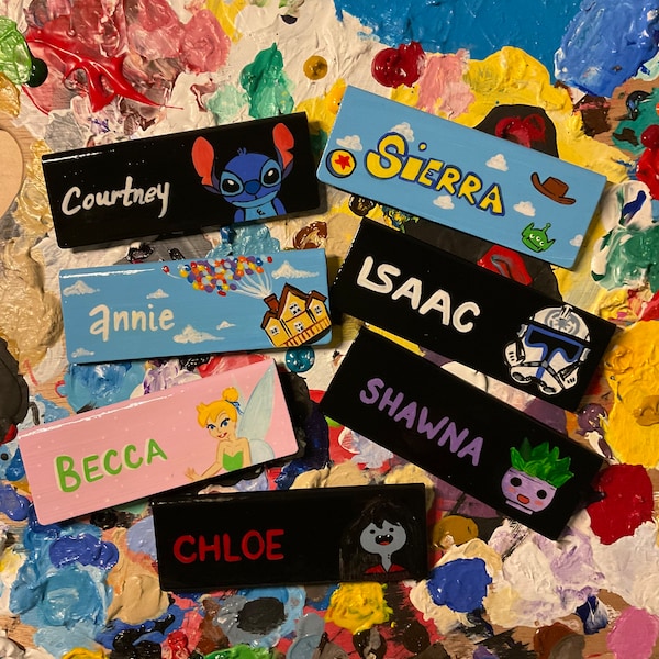 Hand Painted Tags - Etsy