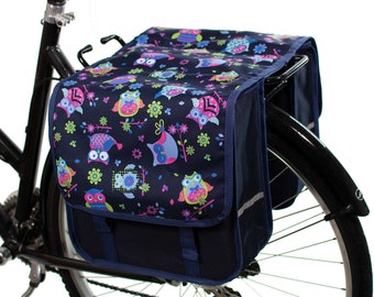 Bikybag Classic Bicycle Double Pannier Bag Cycle Bike polka | Etsy