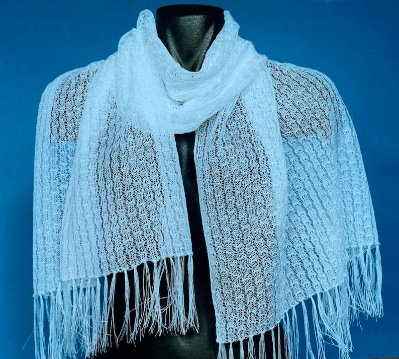 Tuck Lace Machine Knitting Scarf Pattern - Etsy