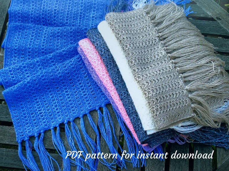 4ply Machine Knitting Scarf Pattern - Etsy UK