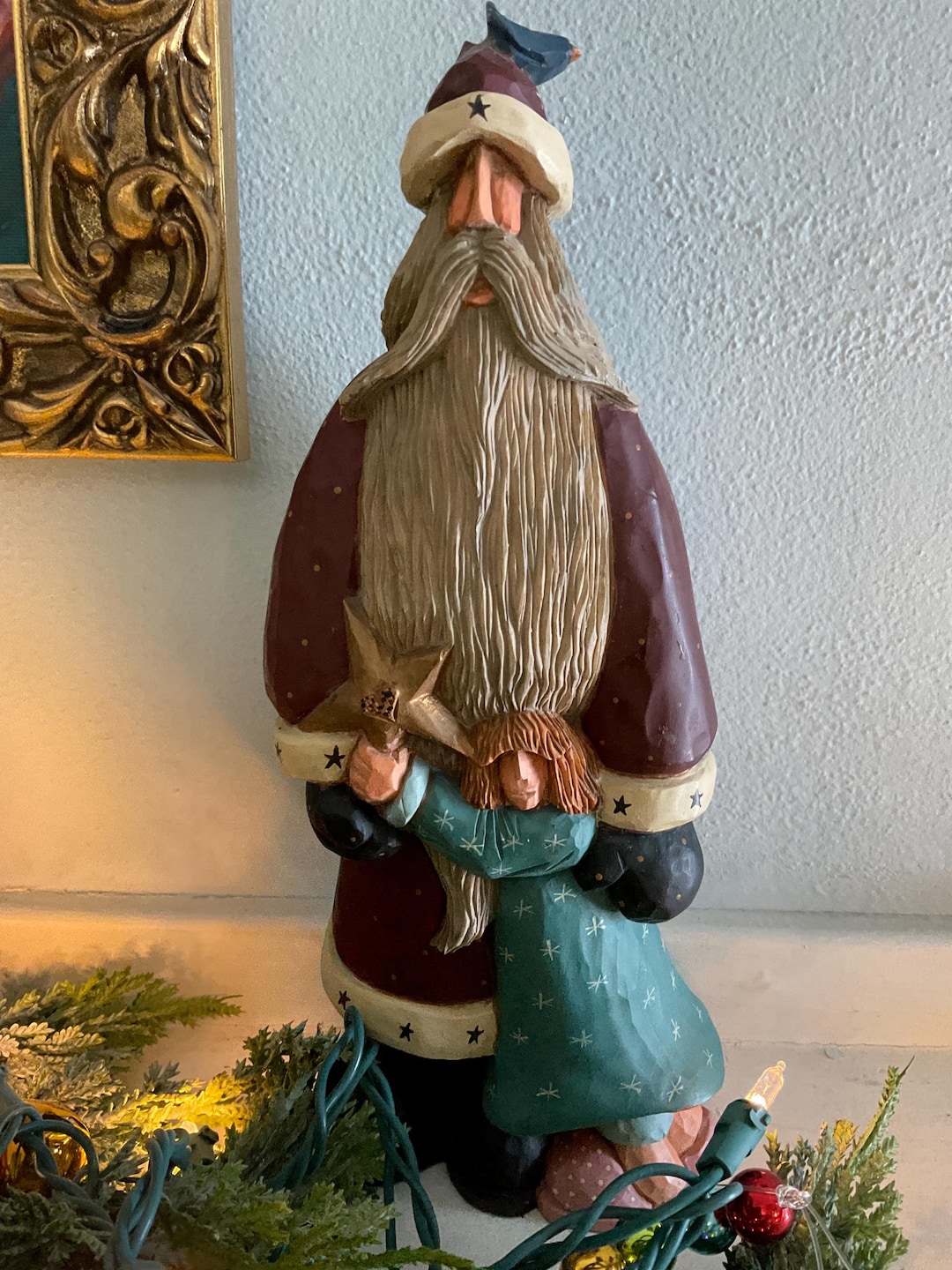 Antique WILLIRAYE STUDIO SANTA Figurine Gift for Her 10.5” Mint ...