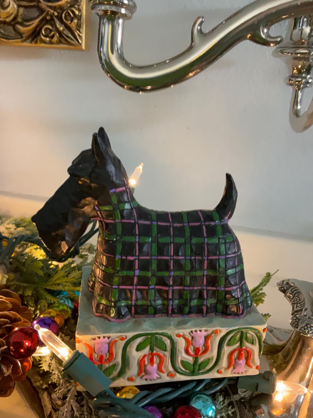 Vintage JIM SHORE Dog Scotty Dog Antique Collection Dog Figurine Mint ...