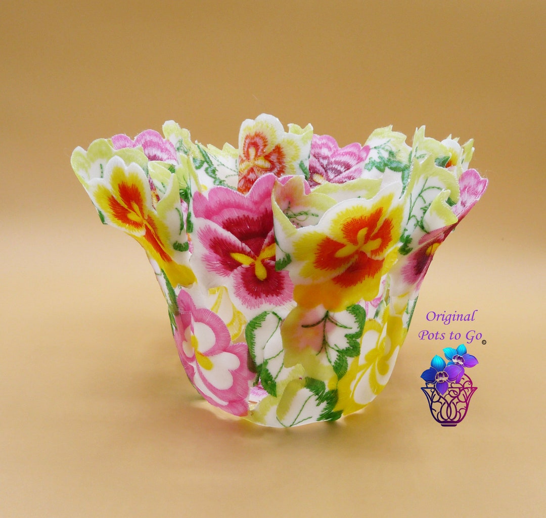 Orchid Pot Floral Pot Pink Orchid Pot Unique Pot Flower - Etsy