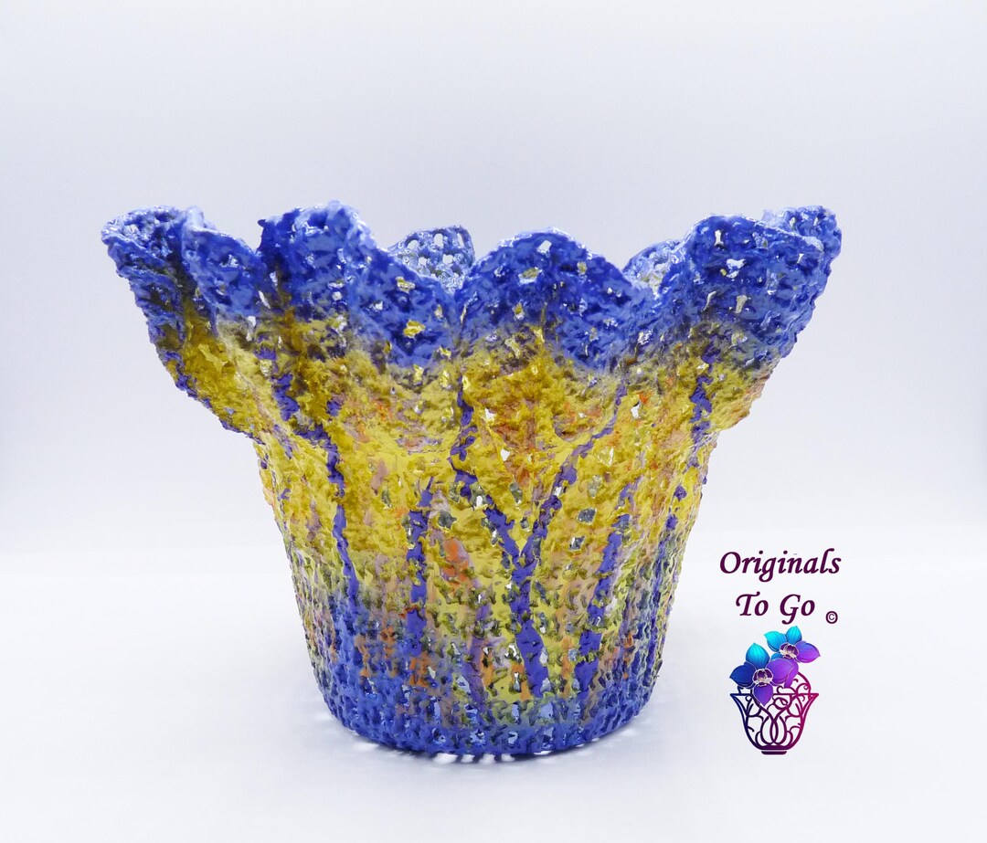 Purple Multi Color Orchid Pot, Sea Fan Pot, Originalstogo, Coral Pot ...